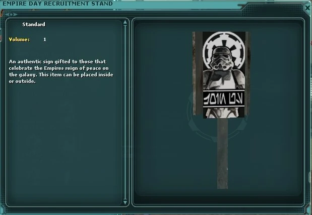 Empire Day Recruitment Stand | SWG: Prophecy Wiki | Fandom