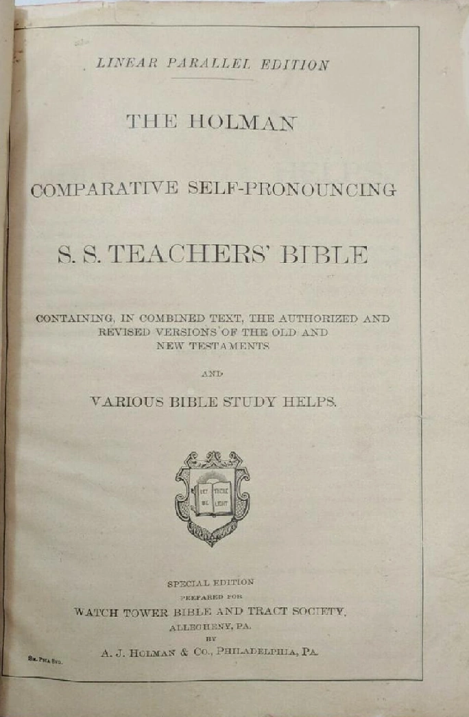 Holman Linear Parallel Edition | Świadkowie Jehowy Wiki | Fandom