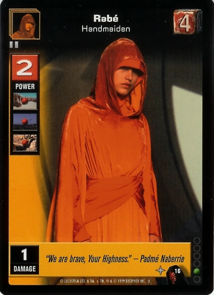 Young Jedi:Rabé, Handmaiden | Star Wars Merchandise Wiki | Fandom