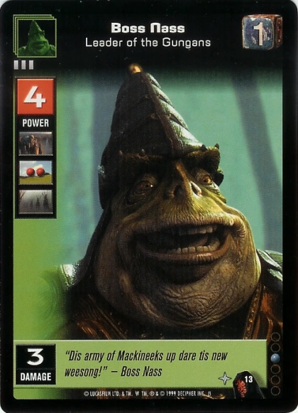 Young Jedi:Boss Nass, Leader of the Gungans | Star Wars Merchandise ...