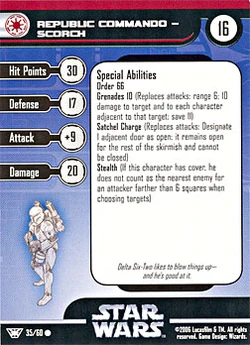 Republic Commando - Scorch | Star Wars Miniatures Wiki | Fandom