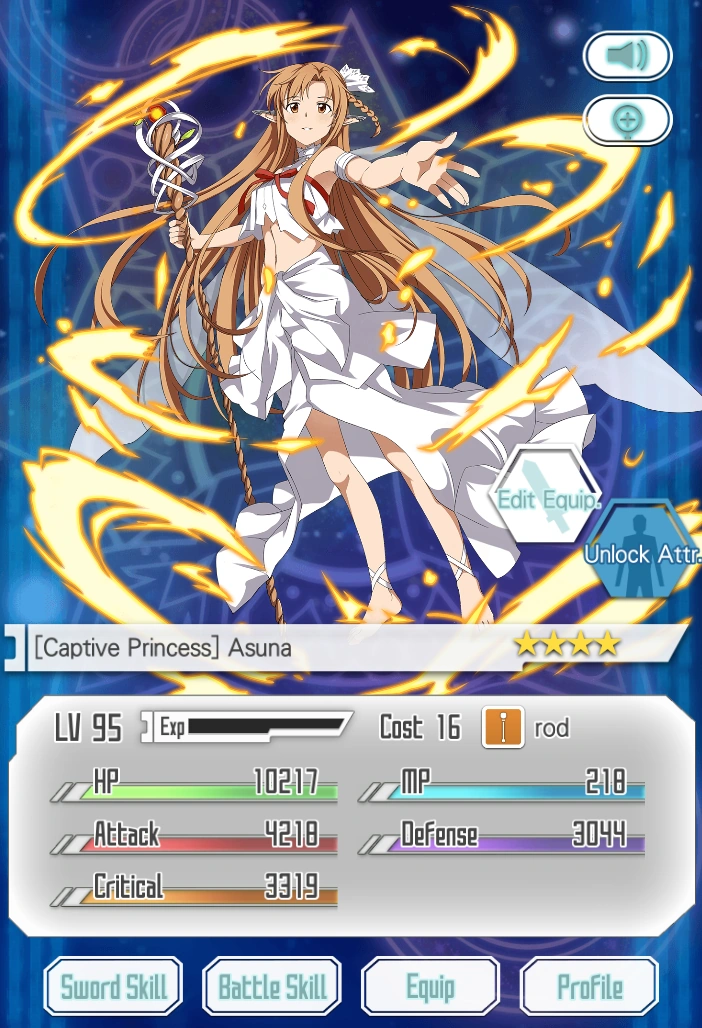-Captive Princess- Asuna | Sword Art Online: Memory Defrag Wiki | Fandom