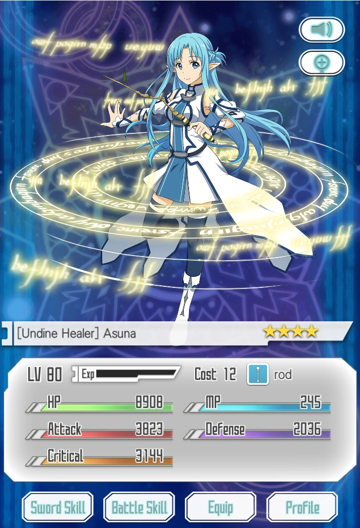 -Undine Healer- Asuna | Sword Art Online: Memory Defrag Wiki | Fandom