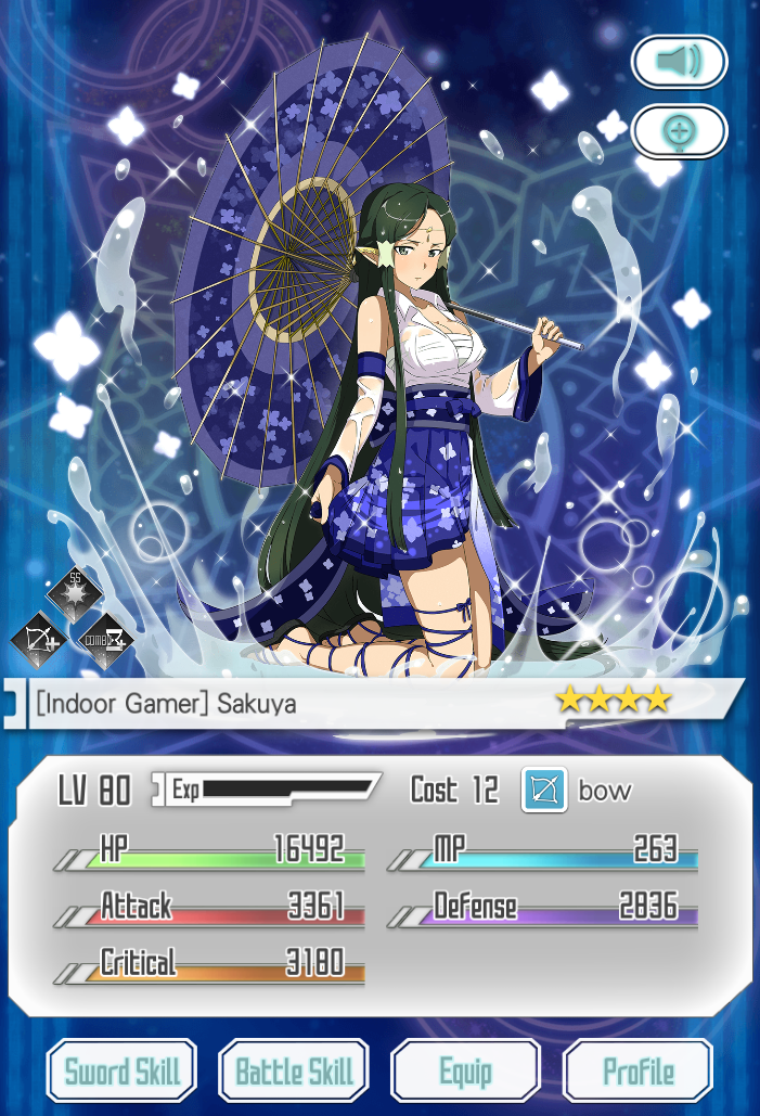 -Indoor Gamer- Sakuya | Sword Art Online: Memory Defrag Wiki | Fandom