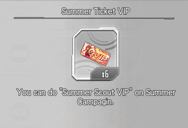 Summer Ticket VIP | Sword Art Online: Memory Defrag Wiki | Fandom