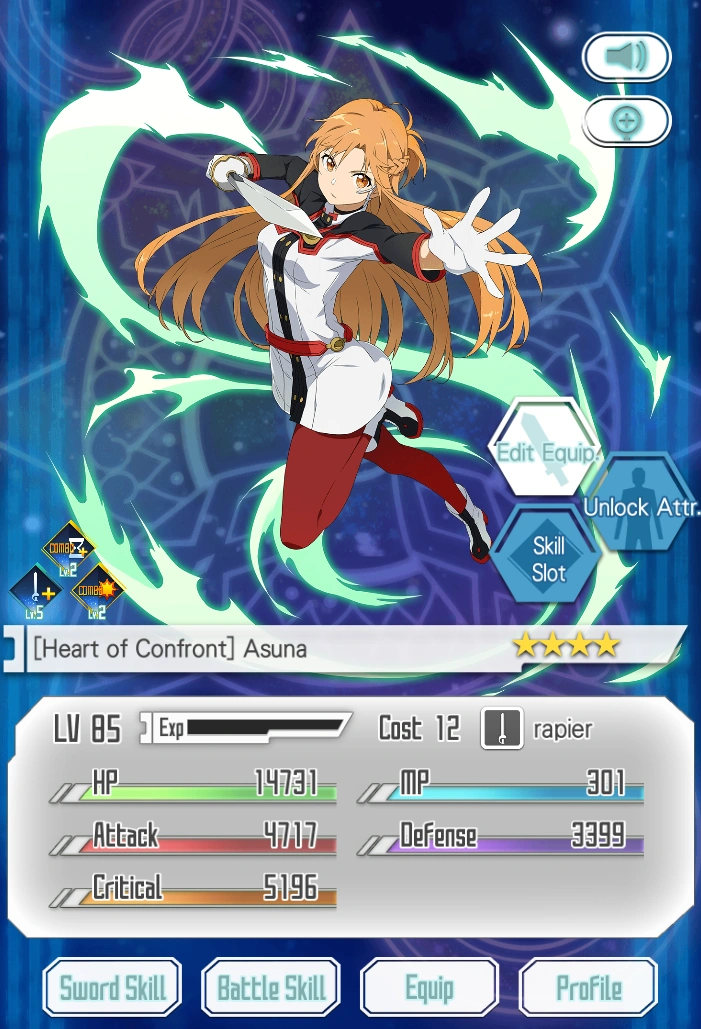 -Heart of Confront- Asuna | Sword Art Online: Memory Defrag Wiki | Fandom