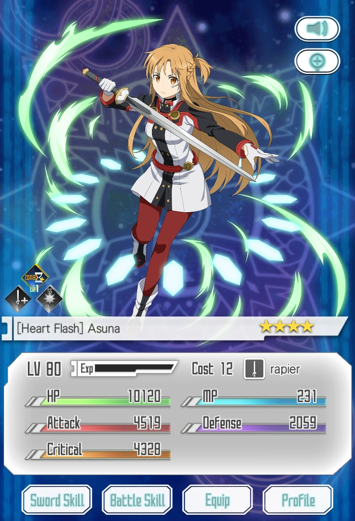 -Heart Flash- Asuna | Sword Art Online: Memory Defrag Wiki | Fandom