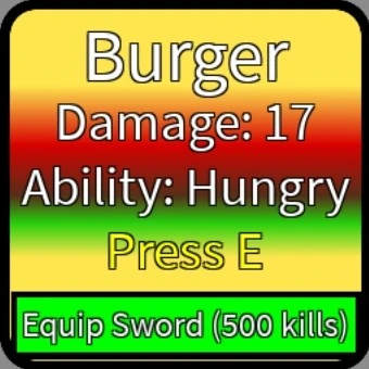 Burger | Sword battles Wiki | Fandom