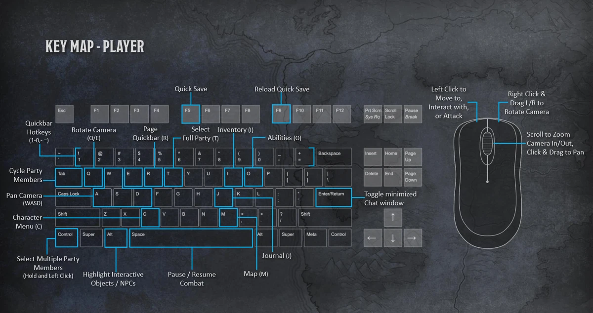 Controls | Sword Coast Legends Wiki | Fandom