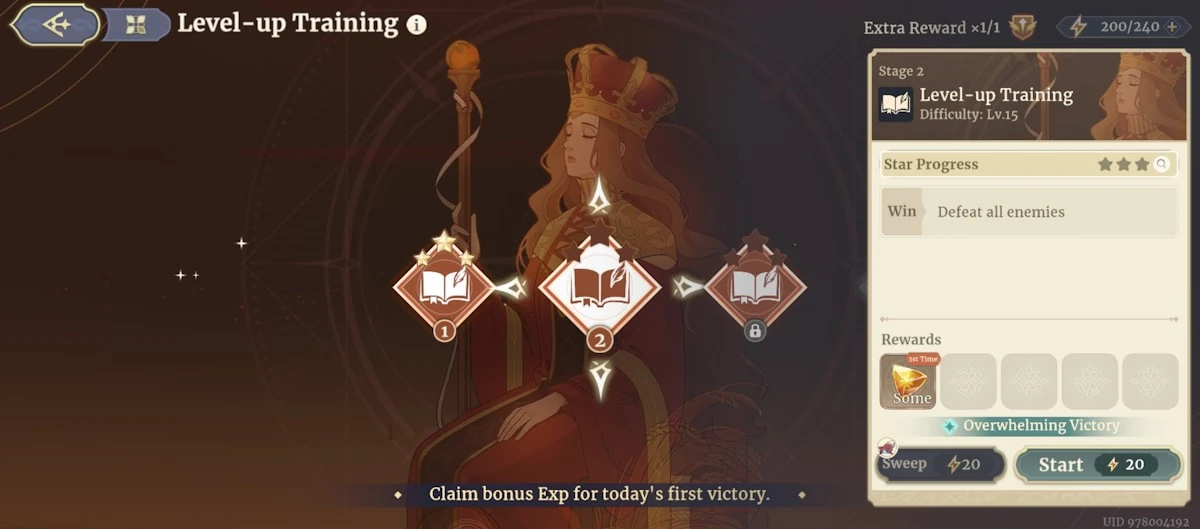 Level-up Training Stage 2 | Sword of Convallaria Wiki | Fandom