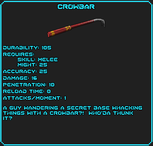 Crowbar | Sword of the Stars: The Pit Wiki | Fandom