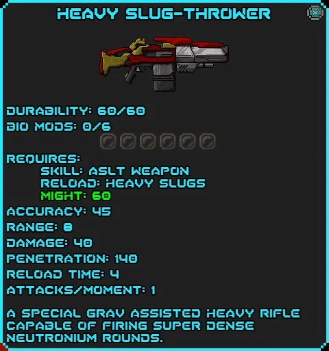 Heavy Slug-Thrower | Sword of the Stars: The Pit Wiki | Fandom