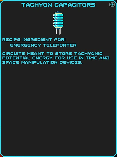 Tachyon Capacitors | Sword of the Stars: The Pit Wiki | Fandom