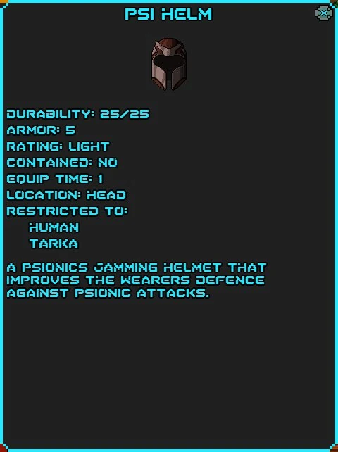 Psi Helm | Sword of the Stars: The Pit Wiki | Fandom