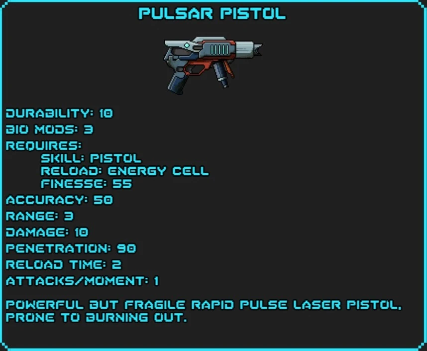 Pulsar Pistol | Sword of the Stars: The Pit Wiki | Fandom