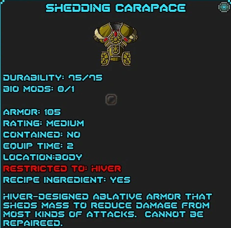 Shedding Carapace | Sword of the Stars: The Pit Wiki | Fandom