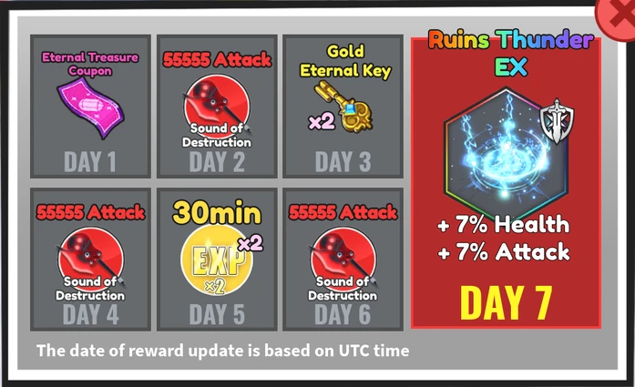 7 Day (Log-in) Event | Sword Warriors Roblox Wiki | Fandom