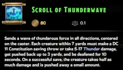 Scroll of Thunderwave - Official Sword Coast Legends Wiki