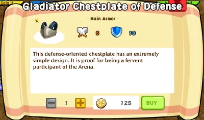 Gladiator Chestplate of Defense | Sword Quest Wiki | Fandom