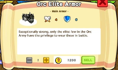 Orc Elite Armor | Sword Quest Wiki | Fandom