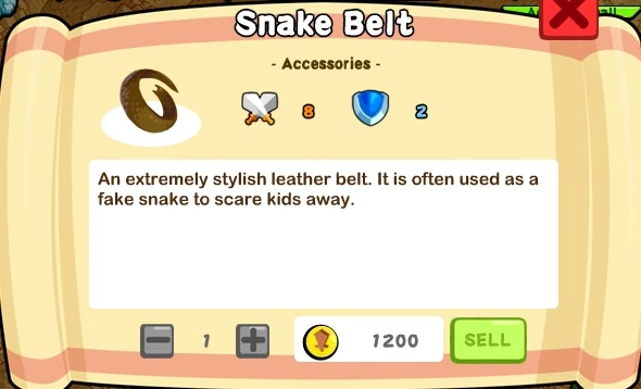 Snake Belt | Sword Quest Wiki | Fandom