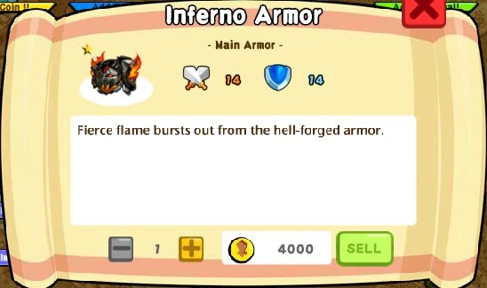 Inferno Armor | Sword Quest Wiki | Fandom