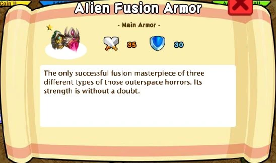 Alien Fusion Armor | Sword Quest Wiki | Fandom