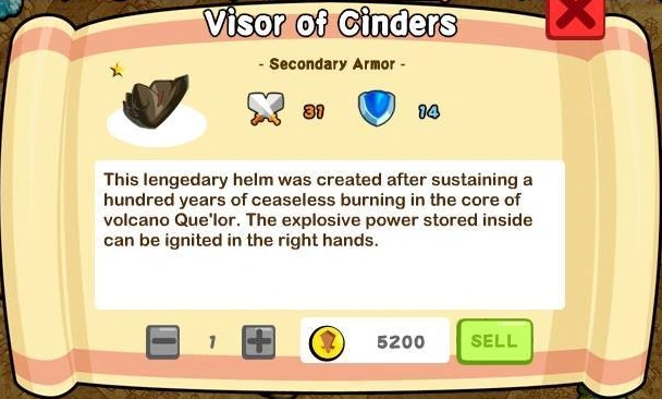 Visor of Cinders | Sword Quest Wiki | Fandom