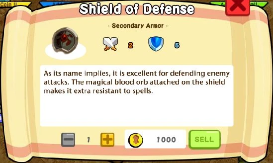 Shield of Defense | Sword Quest Wiki | Fandom