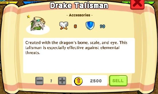 Drake Talisman | Sword Quest Wiki | Fandom