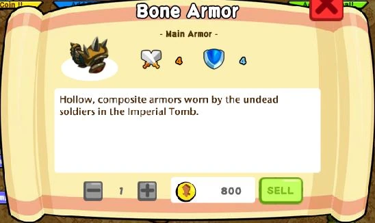 Bone Armor | Sword Quest Wiki | Fandom