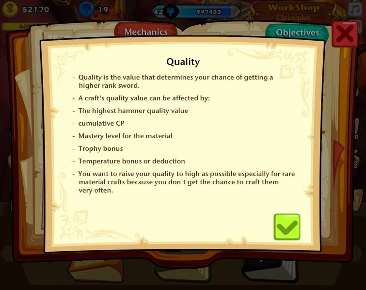 Quality | Sword Quest Wiki | Fandom