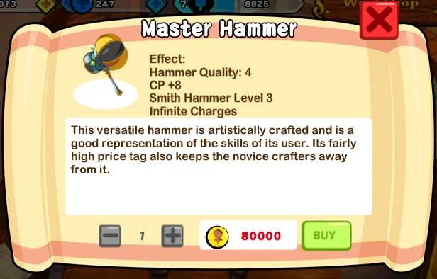 Master Hammer | Sword Quest Wiki | Fandom