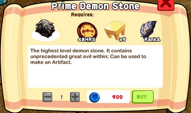 Prime Demon Stone | Sword Quest Wiki | Fandom