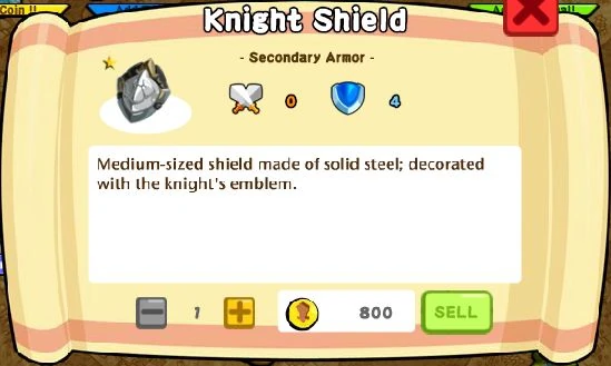 Knight Shield | Sword Quest Wiki | Fandom