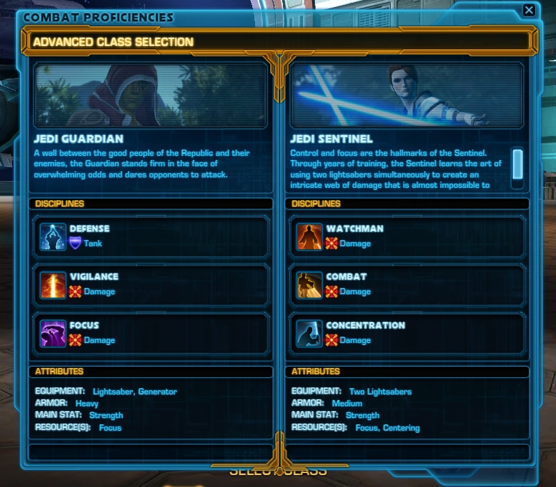 Advanced Classes | Star Wars: The Old Republic Wiki | Fandom