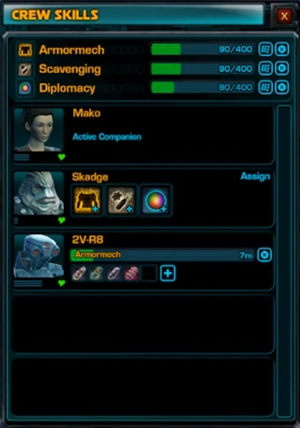 Crew skills | Star Wars: The Old Republic Wiki | Fandom