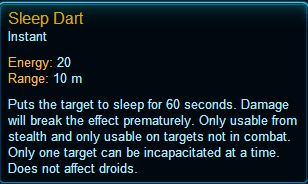 Sleep Dart | Star Wars: The Old Republic Wiki | Fandom