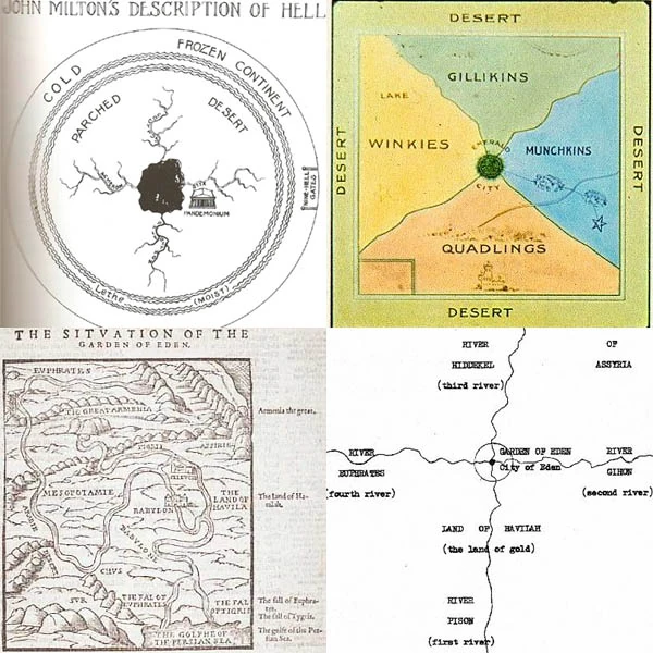 Map Of The Four Rivers In Garden Eden | Fasci Garden