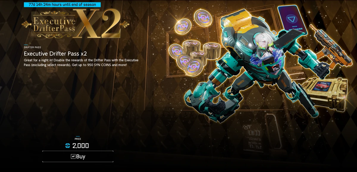 Executive Drifter Pass X2 | Synduality Wiki | Fandom