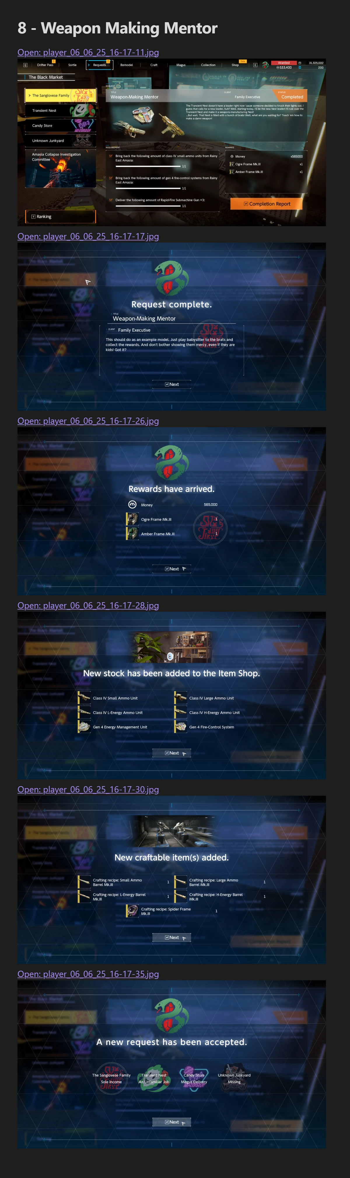 Weapon Making Mentor | Synduality Wiki | Fandom