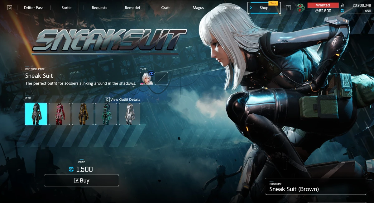 Sneak Suit | Synduality Wiki | Fandom