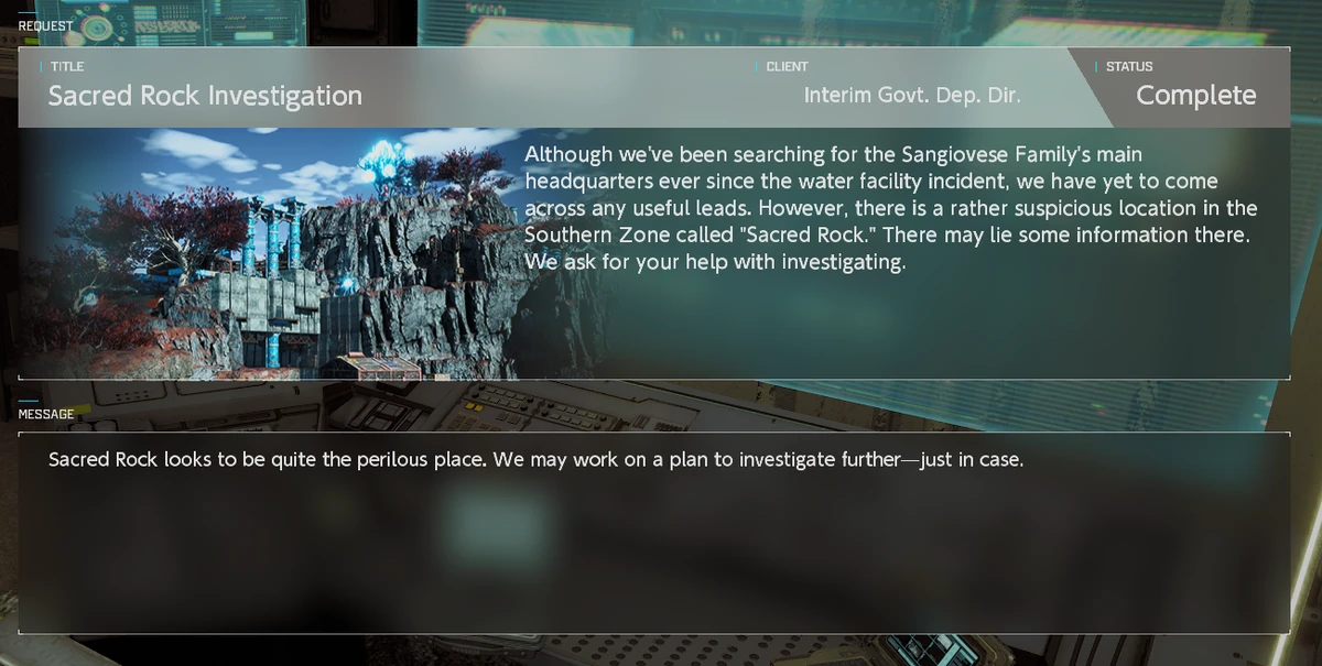 Sacred Rock Investigation | Synduality Wiki | Fandom