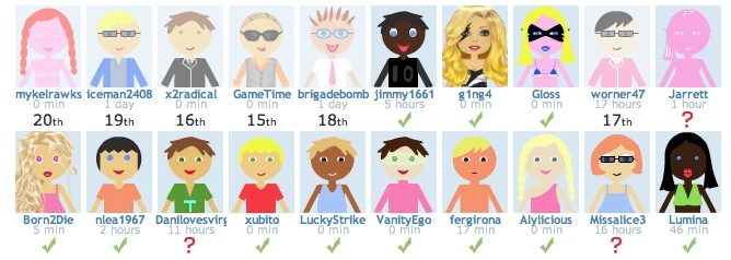 Tengaged Game Tables | Tabloid'srealityshowgames Wiki | Fandom