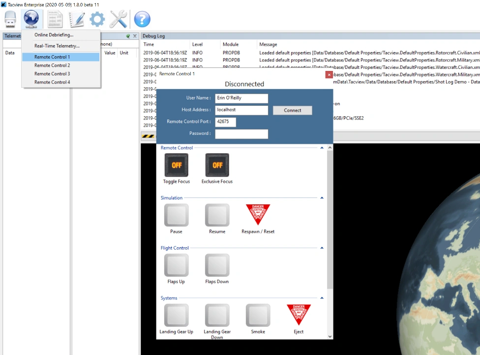 Remote Control | Tacview Wiki | Fandom