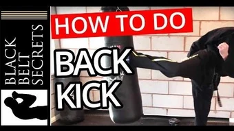 taekwondo back kick tutorial