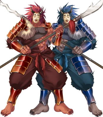 Red and Blue Oni | Taimanin Wiki | Fandom