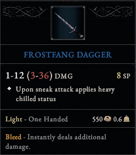 Frostfang Dagger | Tainted Grail: The Fall of Avalon Wiki | Fandom
