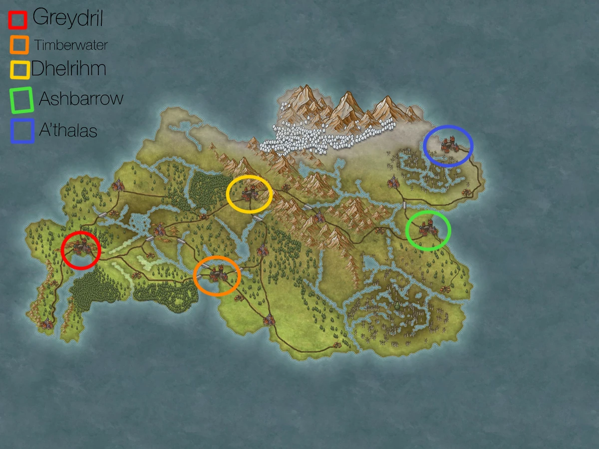 Map - Main Cities | Tales of Amatia Wiki | Fandom