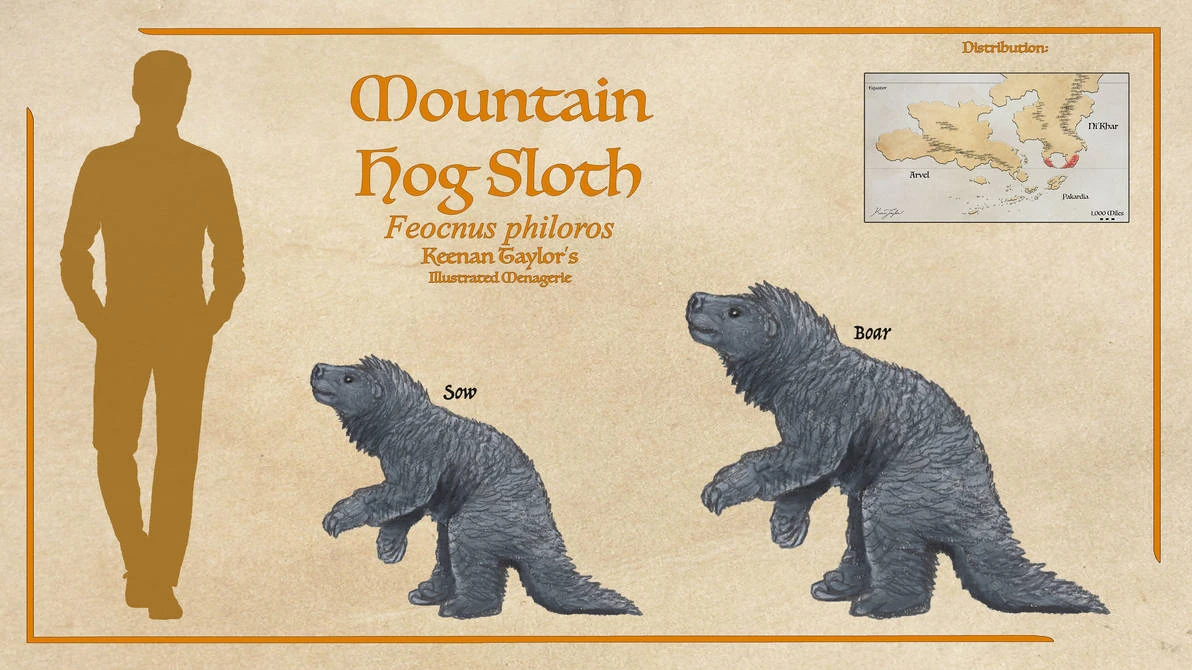 Mountain Hog Sloth | Tales of Kaimere Wiki | Fandom